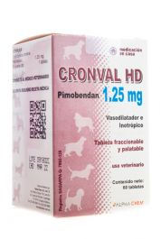 Cronval HD 1.25 mg 60 tabletas- Farmacia Veterinaria Zamora