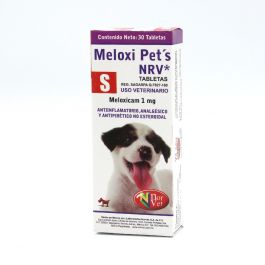 Norvet Meloxi-Pet´s "S" 1mg. Caja con 30 tabs- Farmacia Veterinaria Zamora