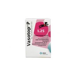 MSD Vasotop P 1.25 frasco con 28 comprimidos.- Farmacia Veterinaria Zamora