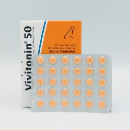 MSD Vivitonin 50 caja con 60 tabletas cubiertas- Farmacia Veterinaria ...